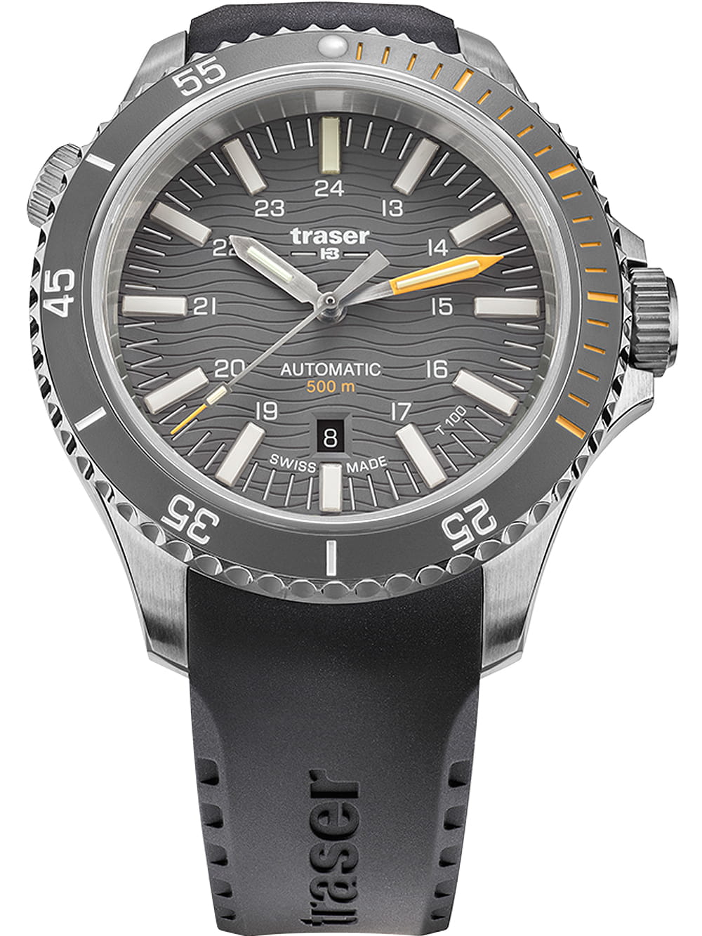 Traser H3 110330 P67 Diver automatic T100 Grey 46mm 50ATM ...