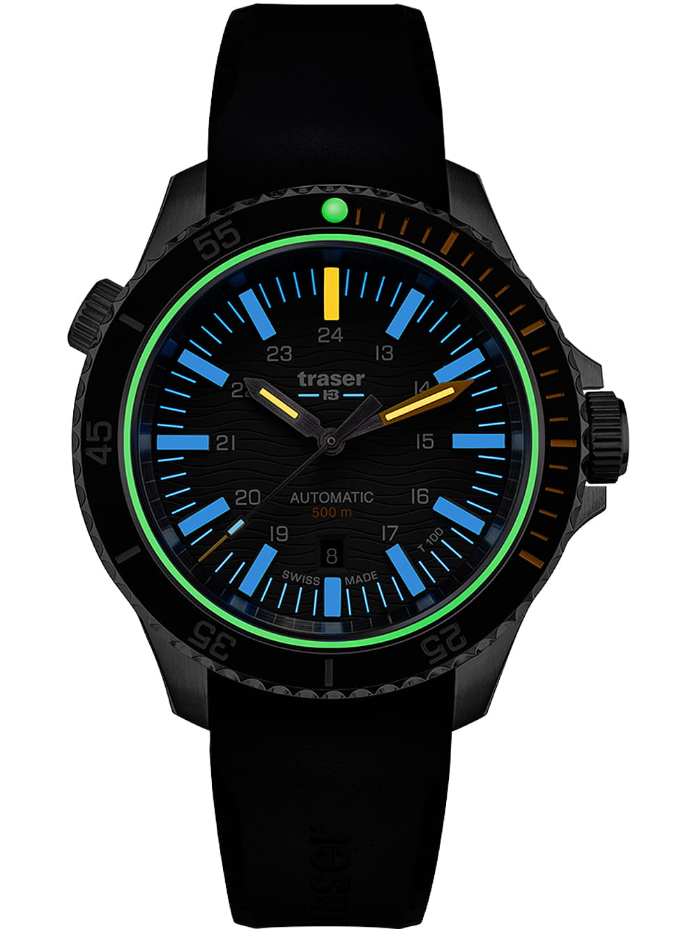 Traser H3 110330 P67 Diver automatic T100 Grey 46mm 50ATM ...